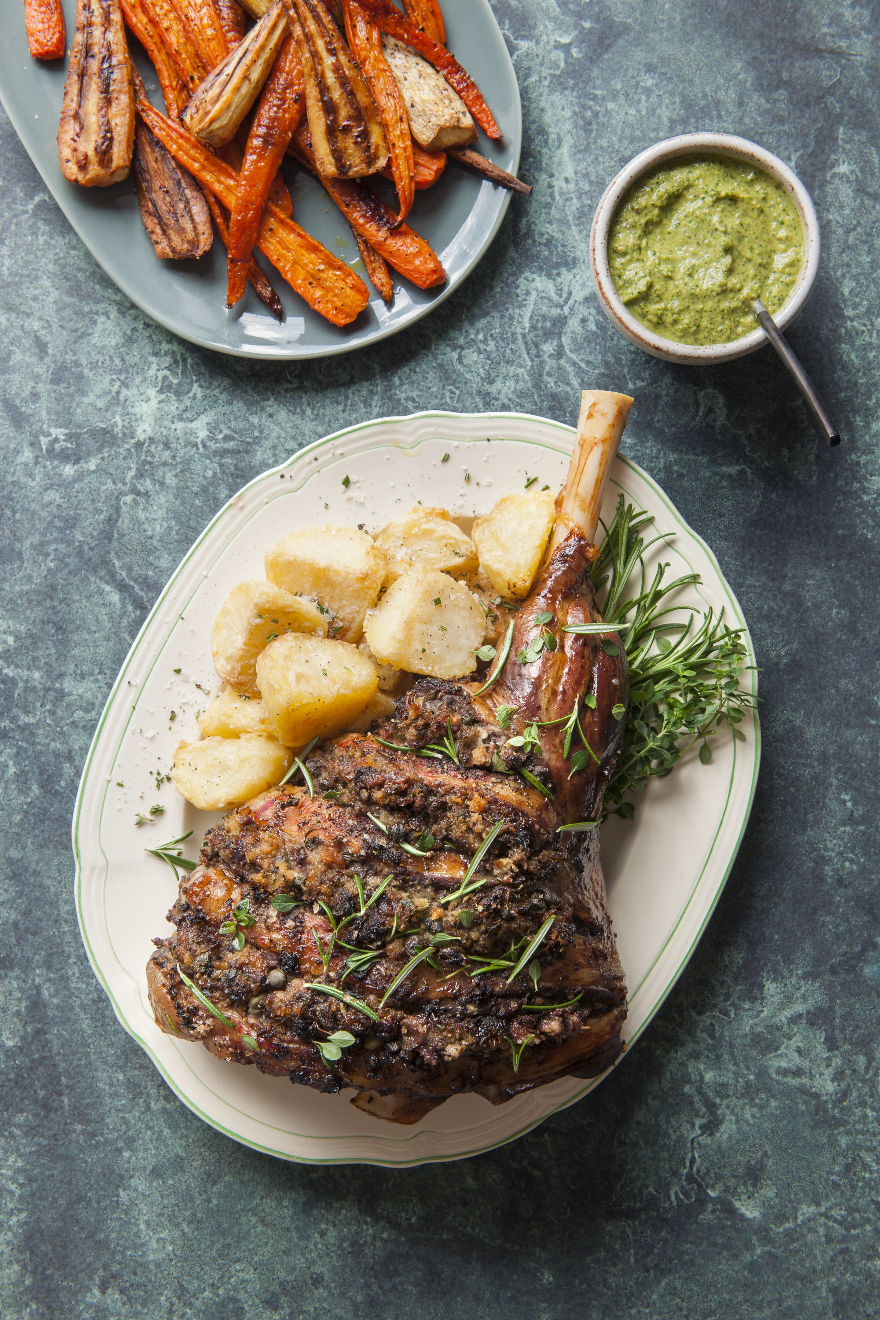 Roast Leg of Lamb with Garlic, Rosemary, and Capers - Adelaide Central ...