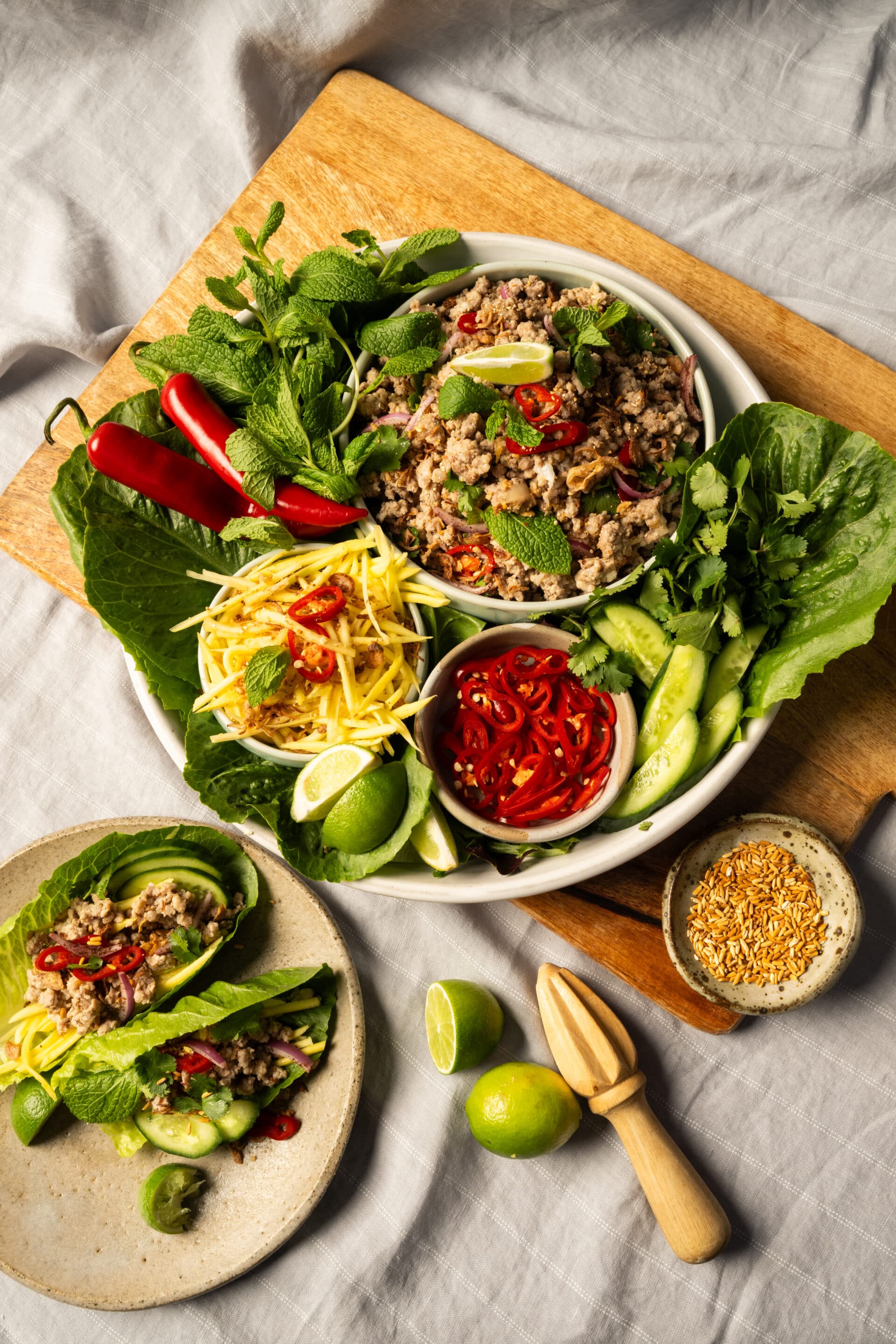 Pork Larb with Shredded Green Mango - Adelaide Central Market: Home to over 70 traders under one ...